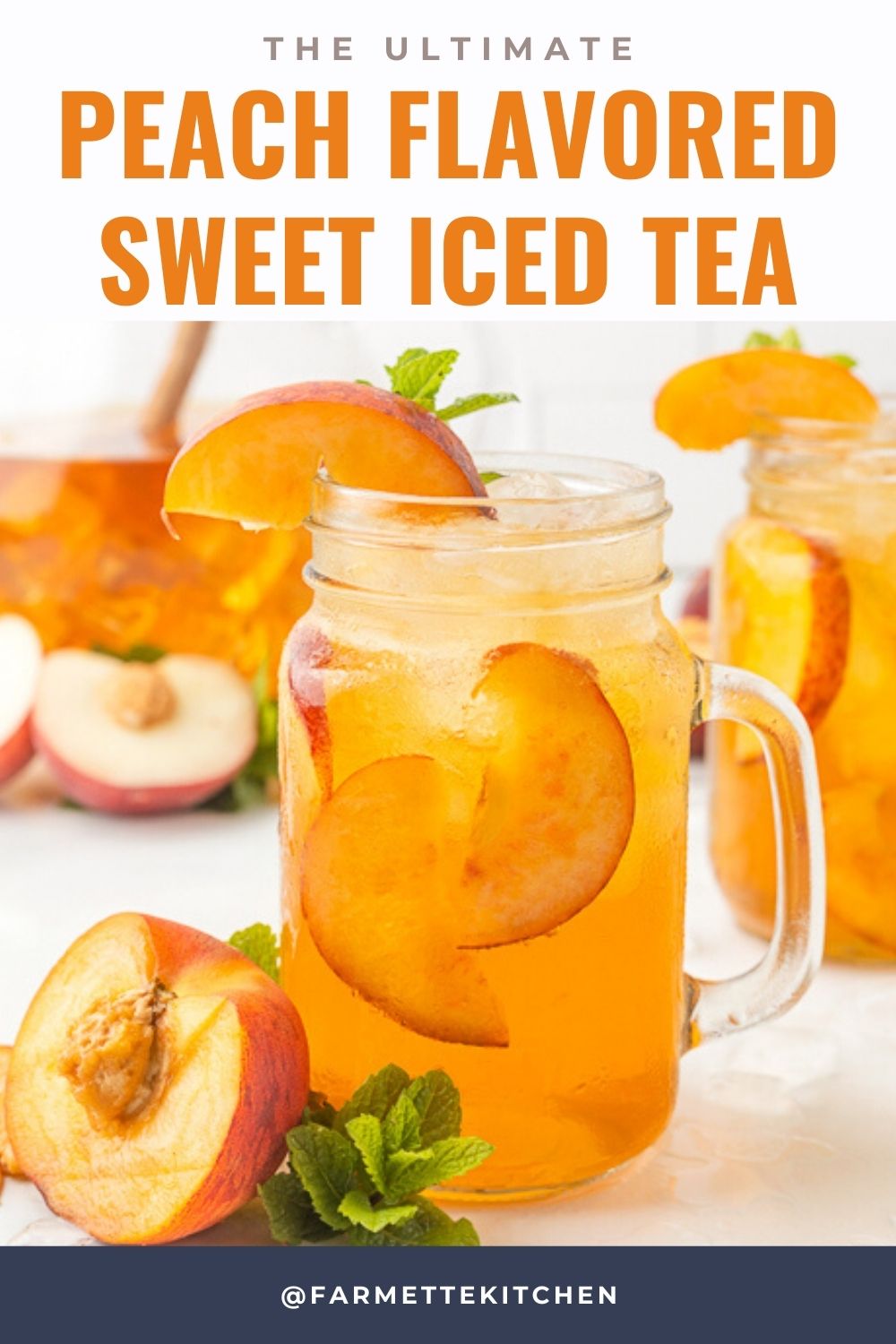 Peach Iced Tea - Quick Chill Method | Farmette Kitchen