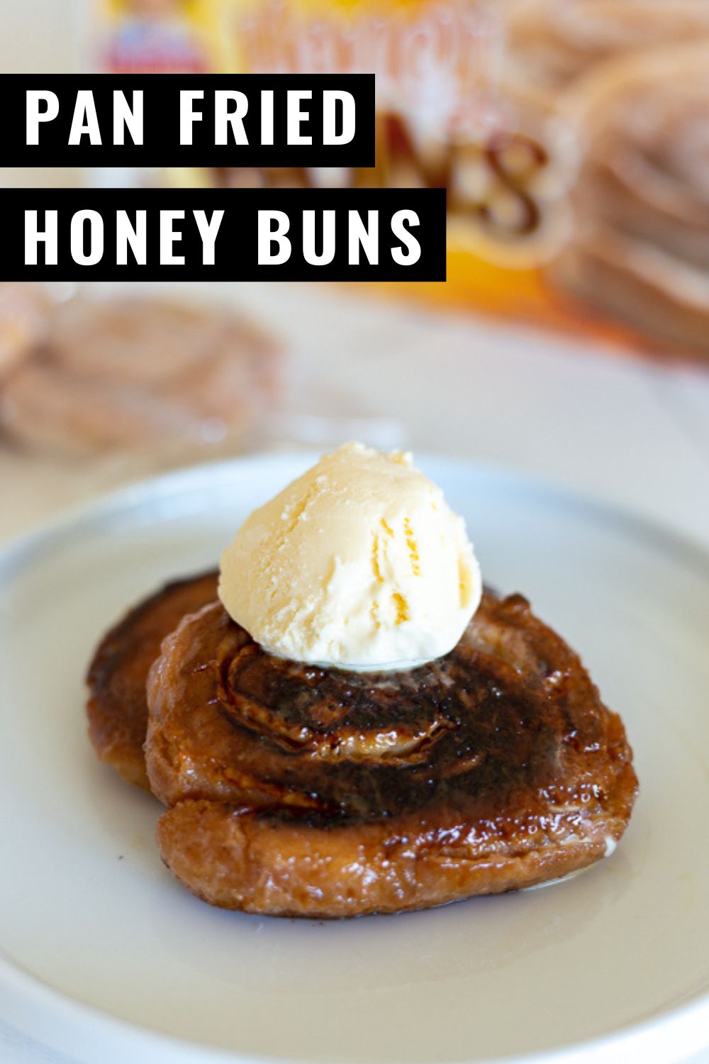 Pan Fried Honey Buns - Farmette Kitchen
