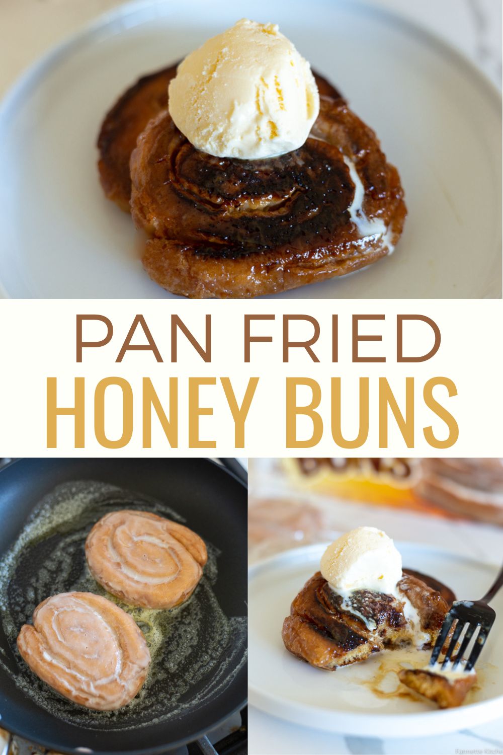 Pan Fried Honey Buns - Farmette Kitchen